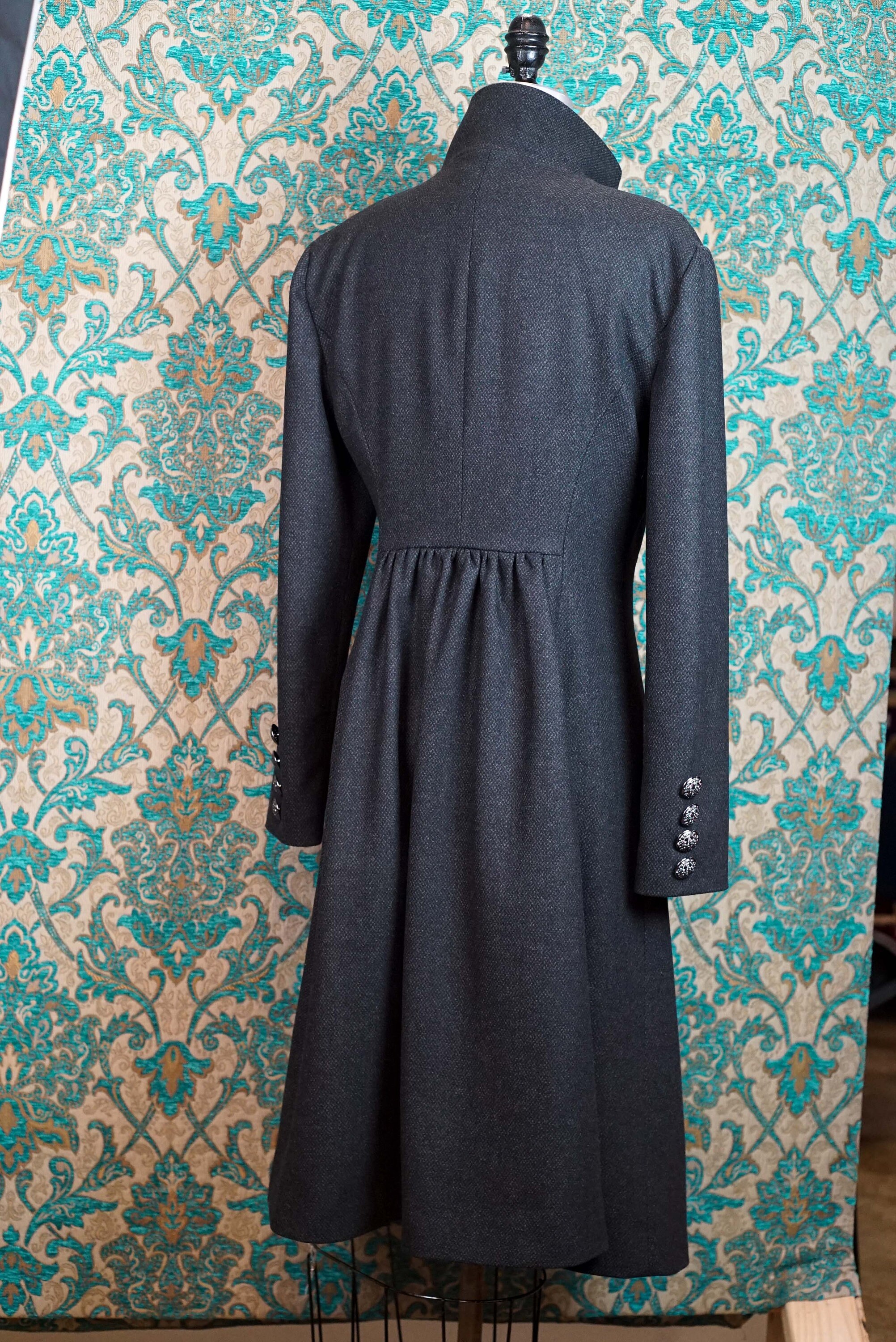 Tweed Redingoteswith a Hint of Military Style | Etsy