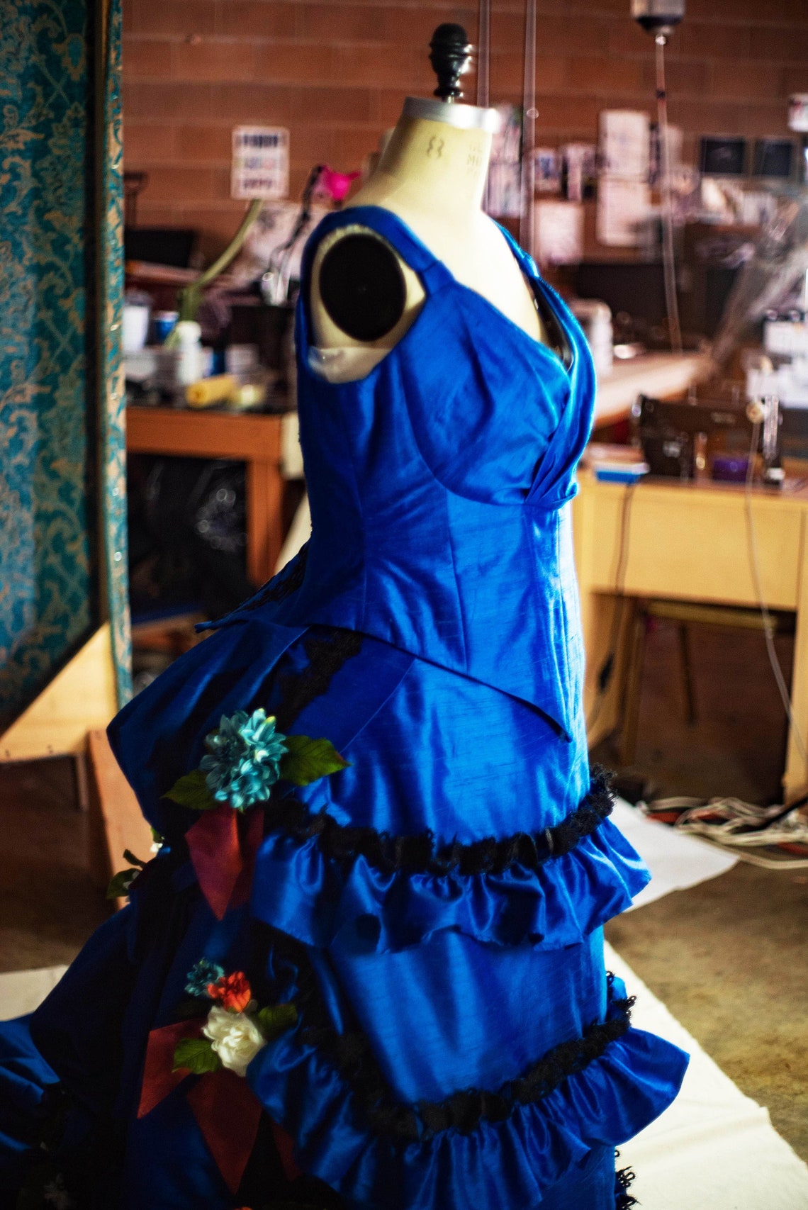 The Waterfall Dressvictorian Dresses 1870s Style Custom - Etsy