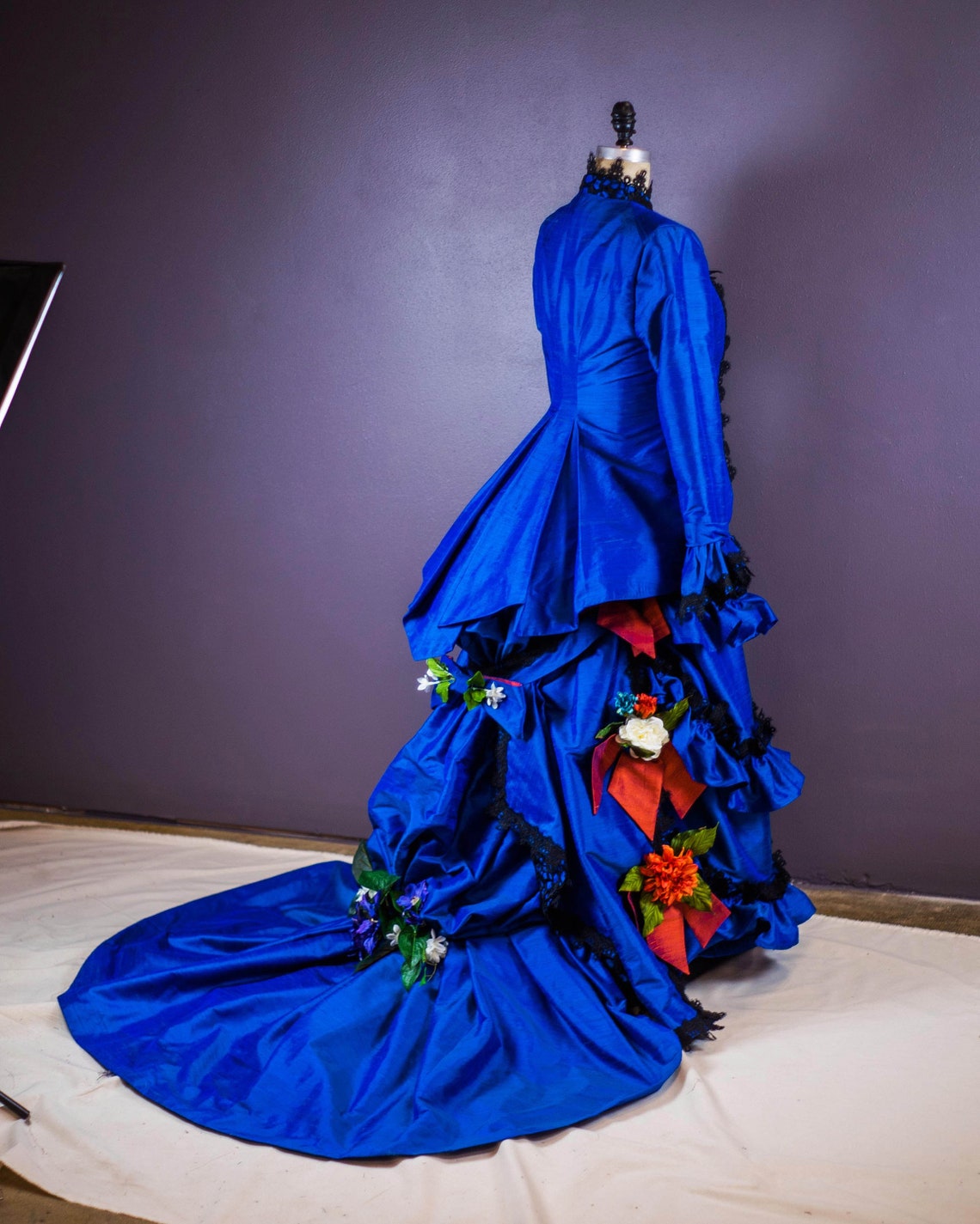 The Waterfall Dressvictorian Dresses 1870s Style Custom - Etsy