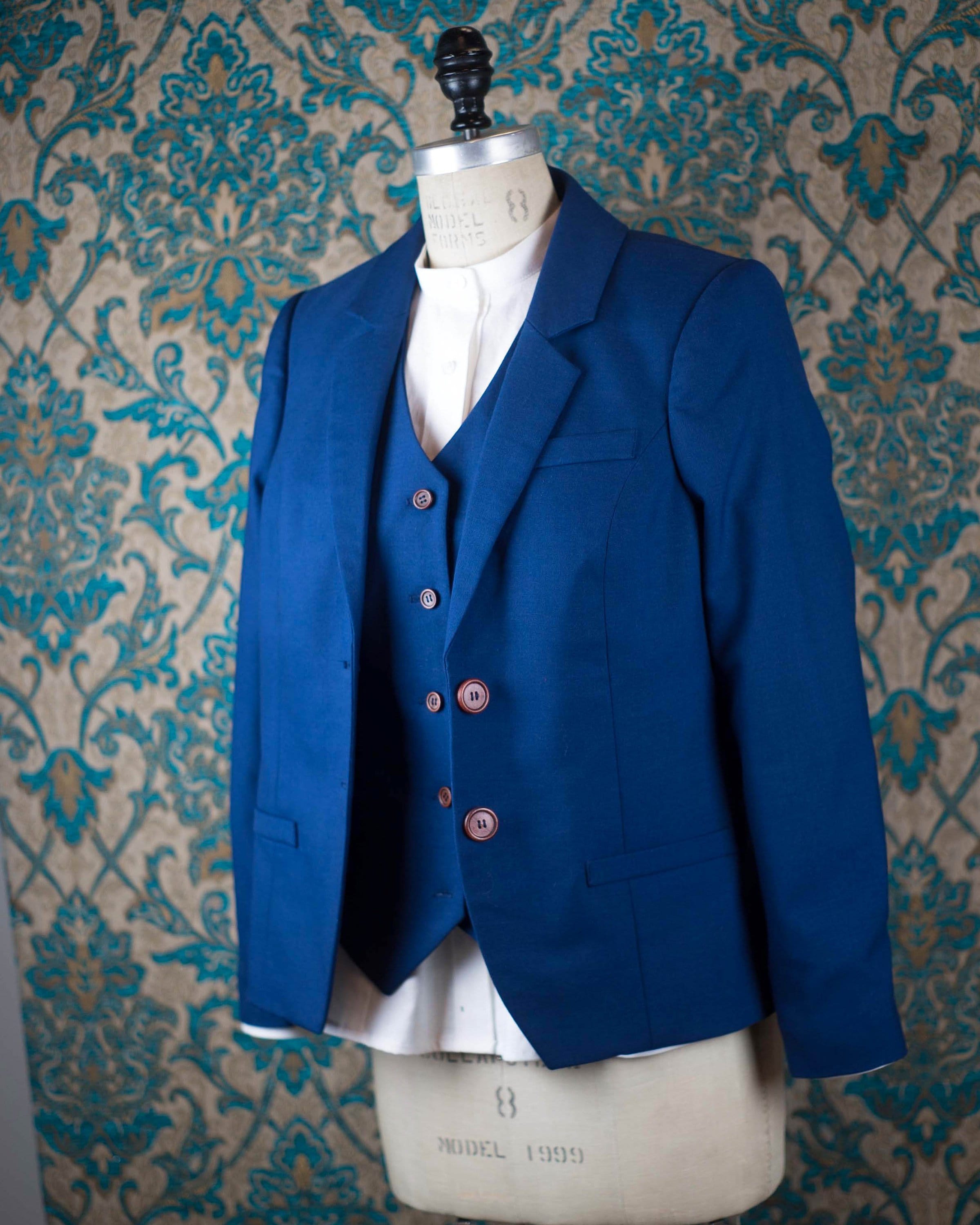 Classic Three Piece Suits in Denim Blue----for Women - Etsy