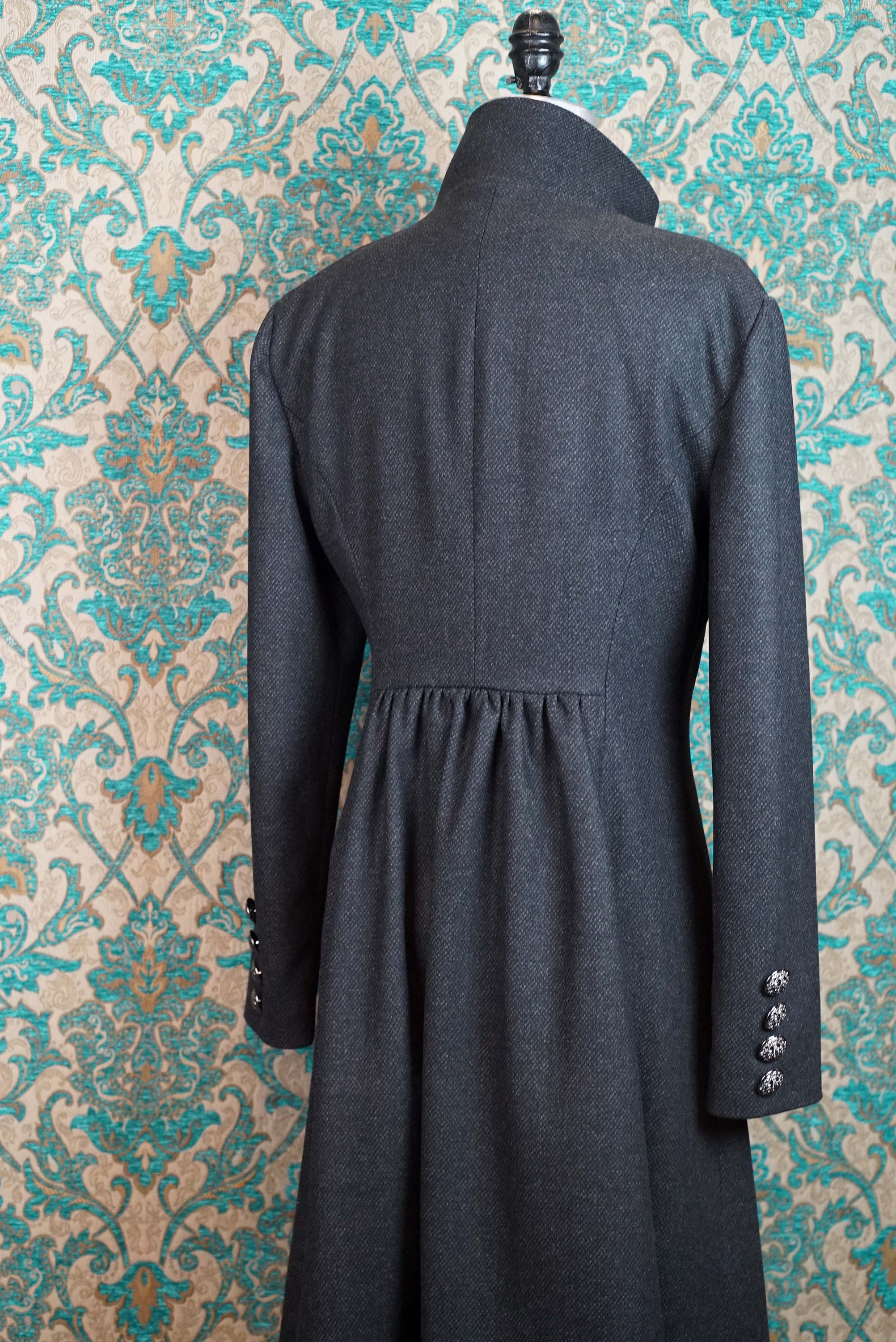 Tweed Redingoteswith a Hint of Military Style - Etsy