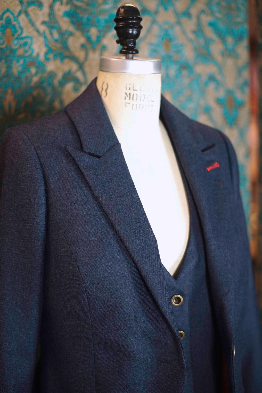 French Blue 3pc Flannel Suit----custom Made for Women - Etsy