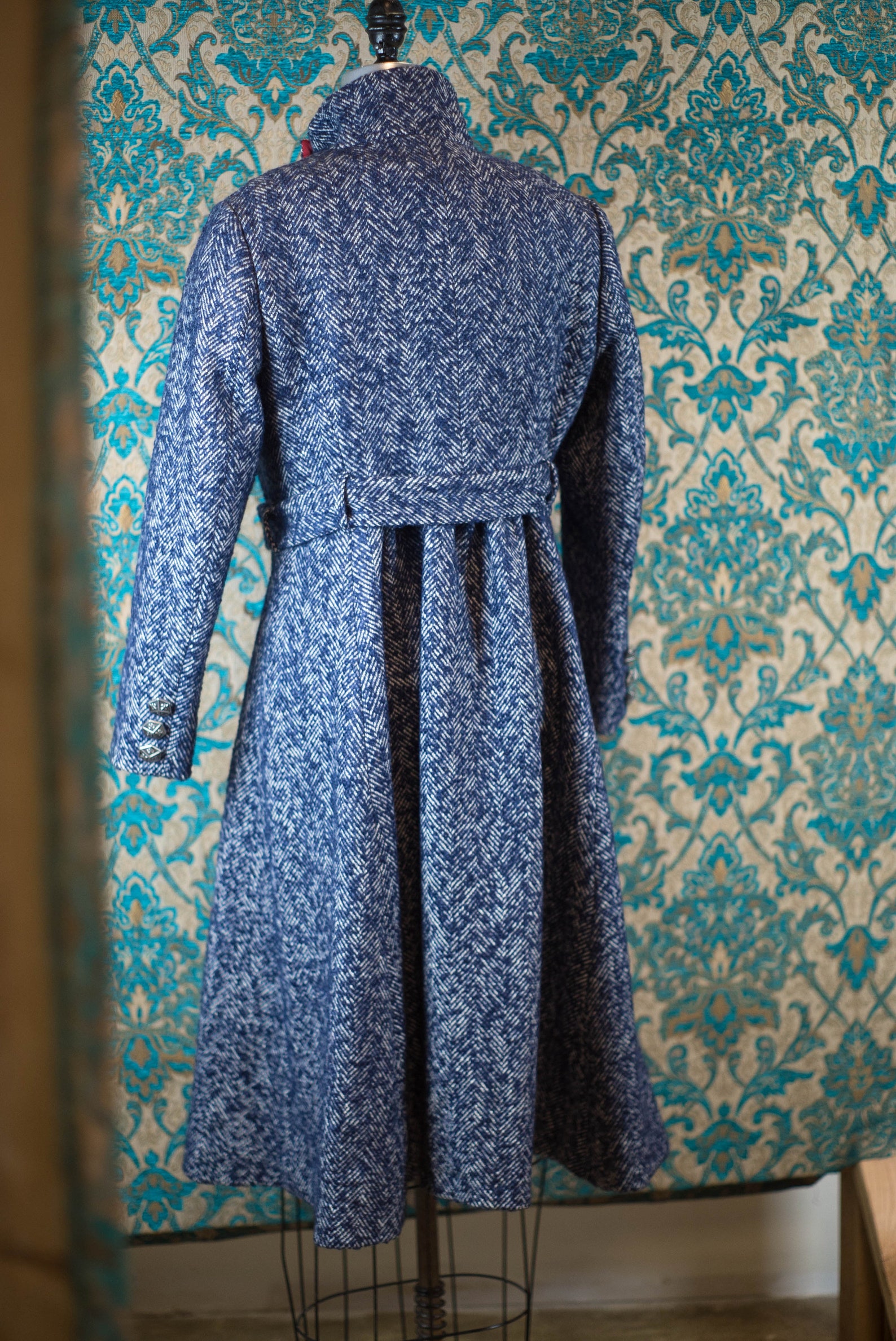 The Modern Redingotein Herringbone Mohair Tweed - Etsy