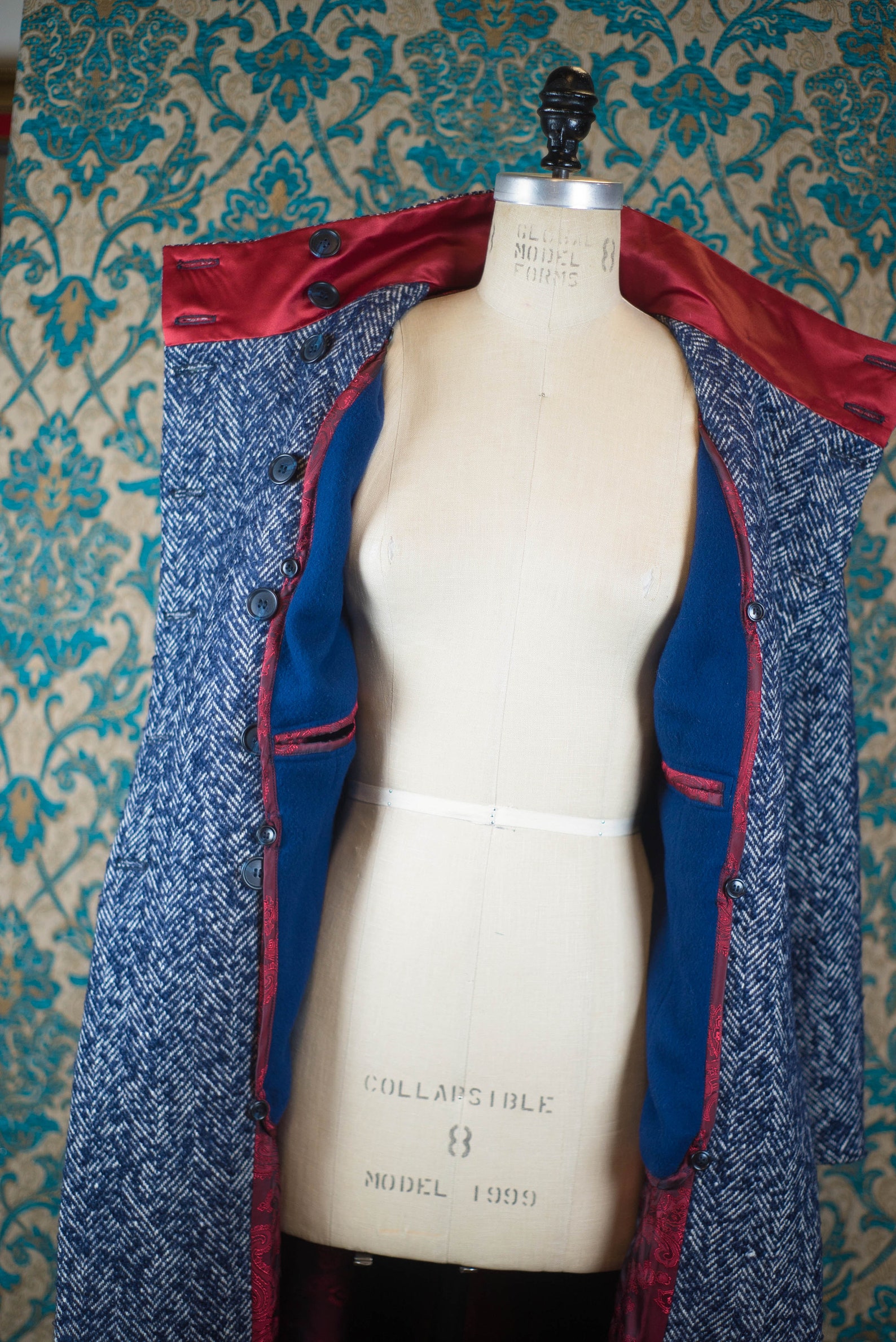 The Modern Redingotein Herringbone Mohair Tweed - Etsy