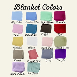 Personalized Baby Blanket: Embroidered Name, Soft Knit Stroller Blanket ...