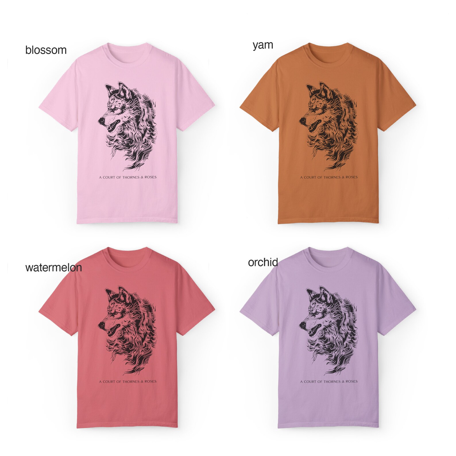 Acotar, A Court of Thornes and Roses Comfort Colors T-shirt, SMJ Merch ...