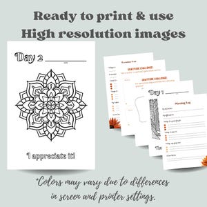 Printable Thanksgiving Gratitude Journal Gratitude Cards for Adults and ...