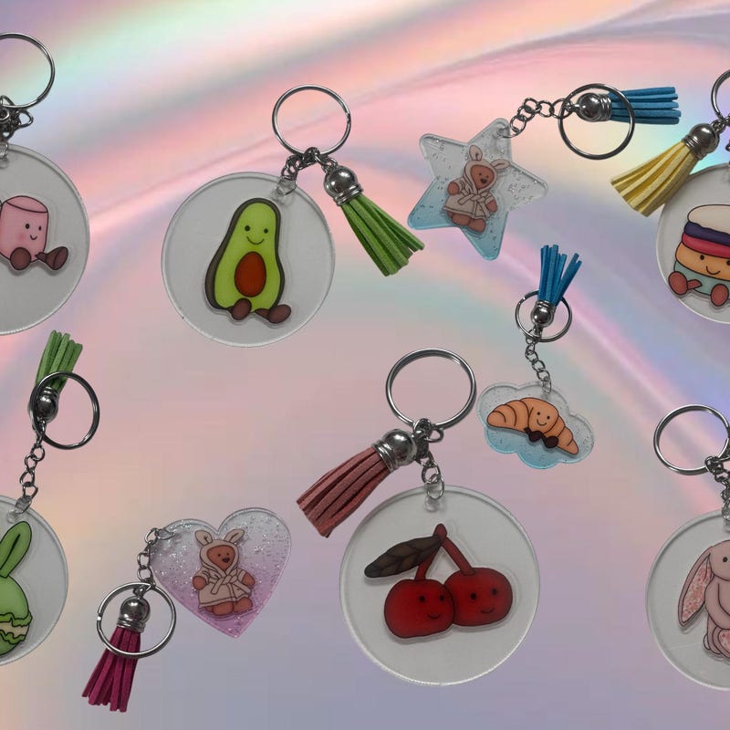 Jellycat Bunny Keyring - Etsy UK