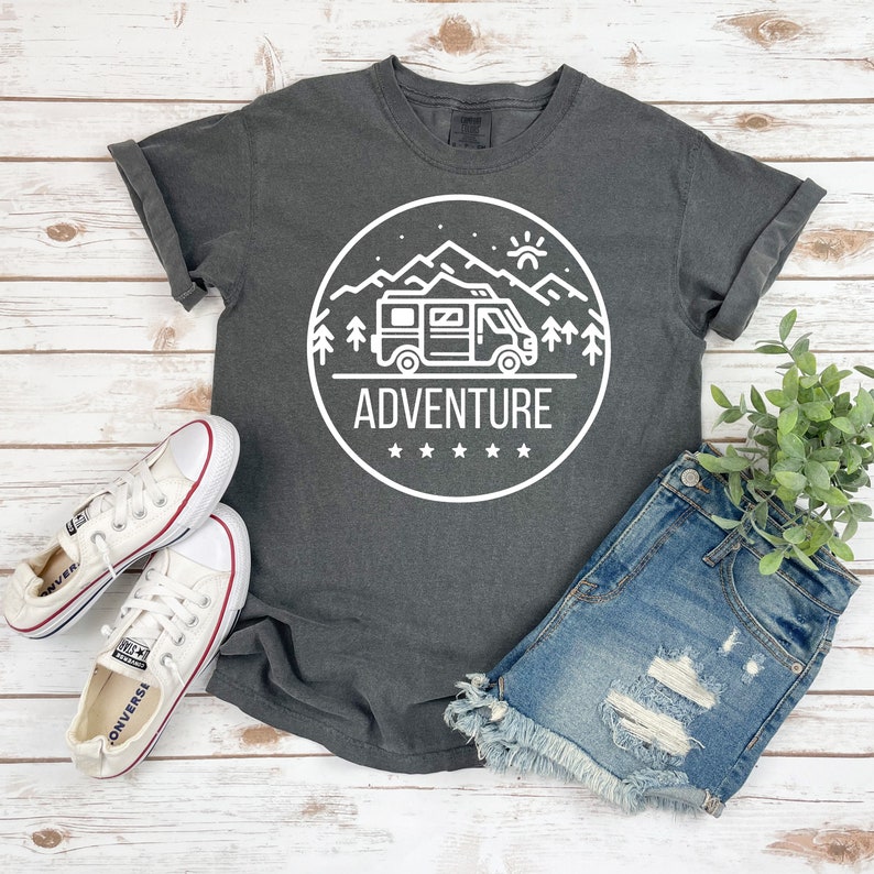 Van Life Graphic Shirt. Minimalist Campervan Shirt. Van Life Tshirt ...
