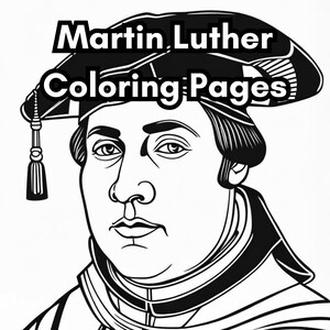 martin luther coloring pages reformation clothing