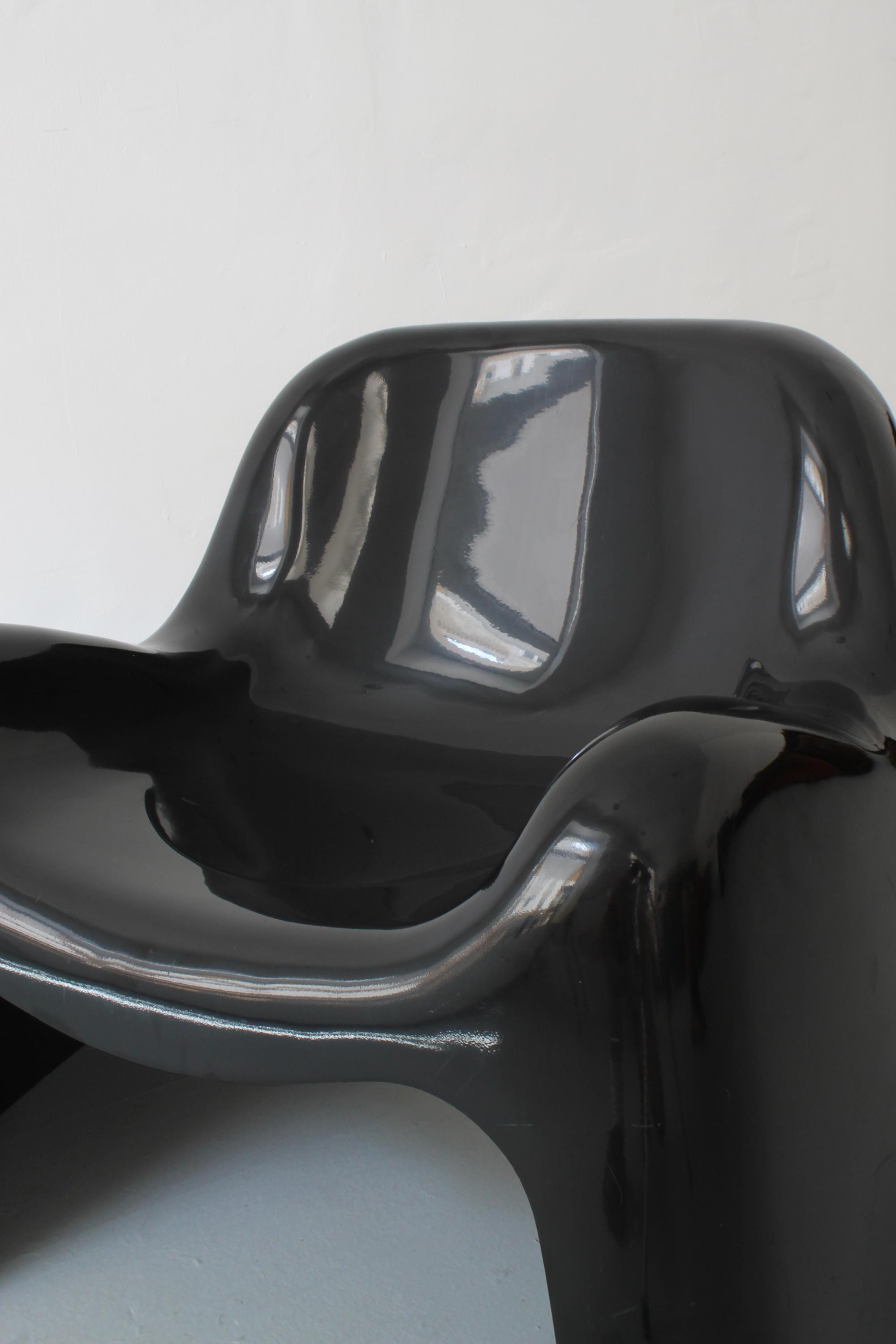 Sergio Mazza / Artemide toga Chair, Black - Etsy