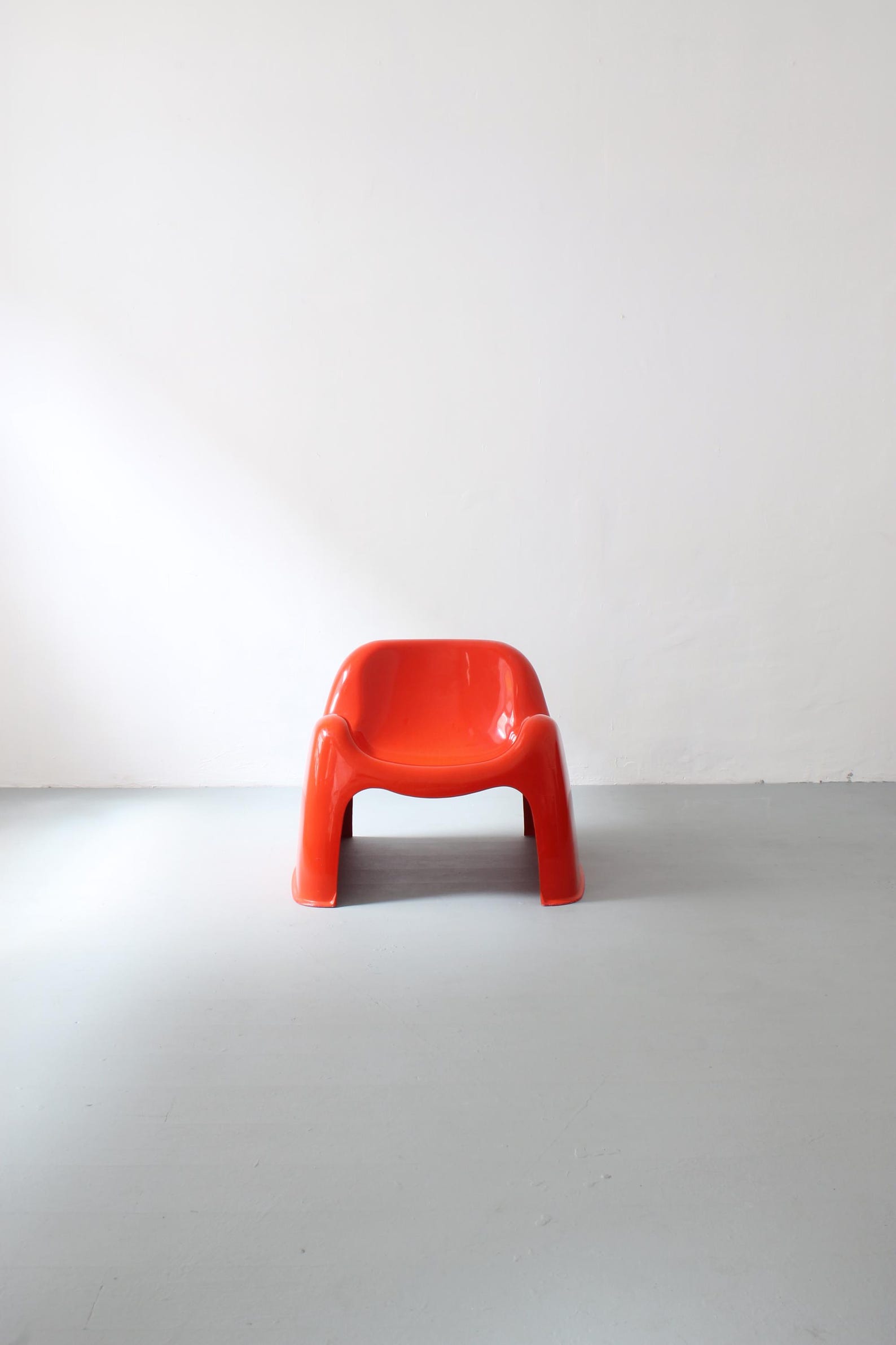 Sergio Mazza / Artemide toga Chair, Orange-red - Etsy