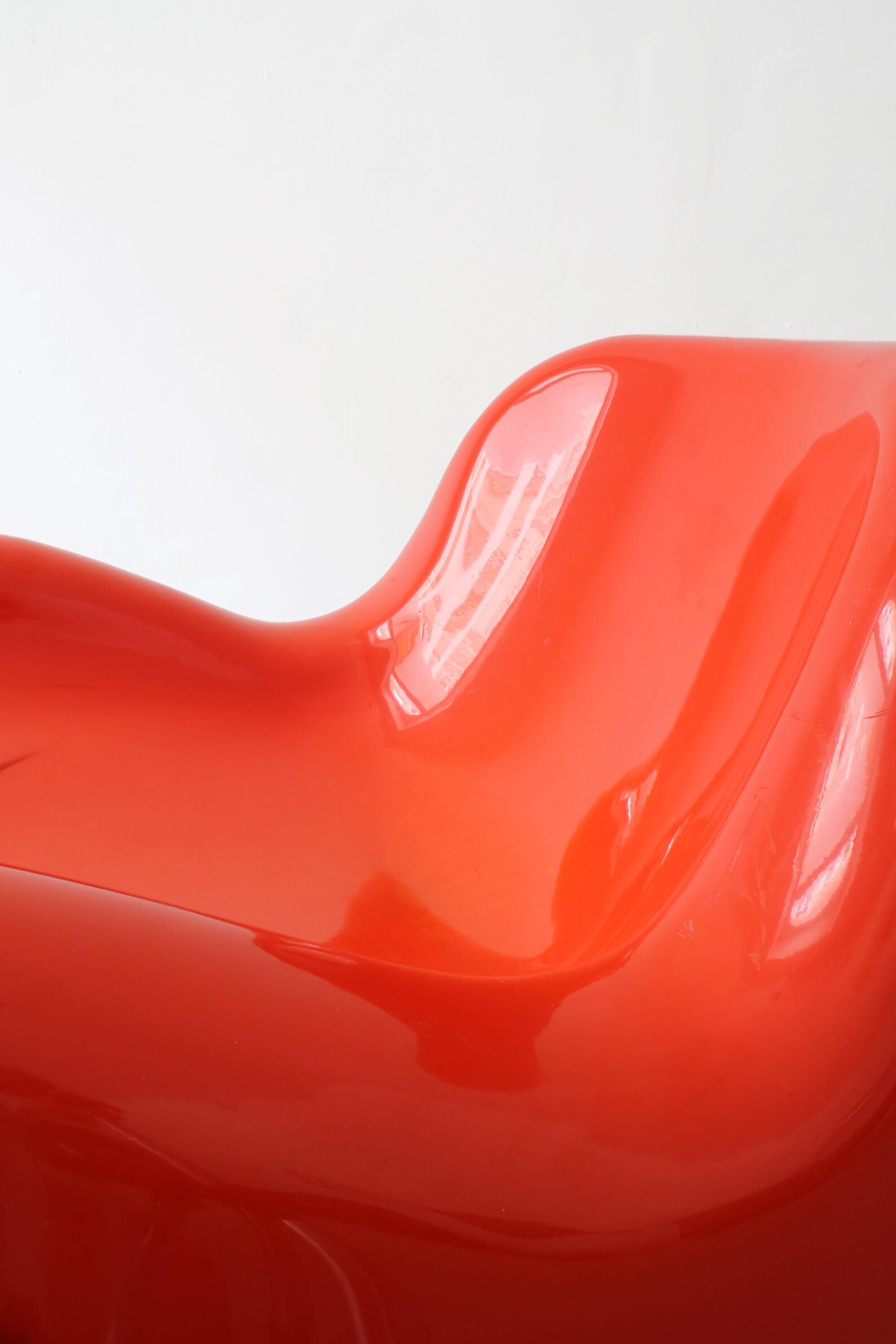 Sergio Mazza / Artemide toga Chair, Orange-red - Etsy
