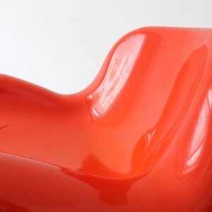 Sergio Mazza / Artemide toga Chair, Orange-red - Etsy