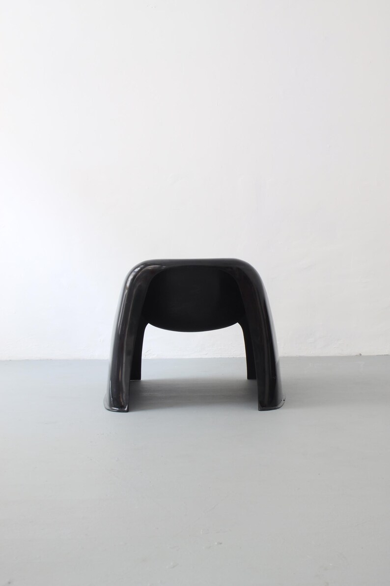 Sergio Mazza / Artemide - "toga" Chair, Black - Etsy
