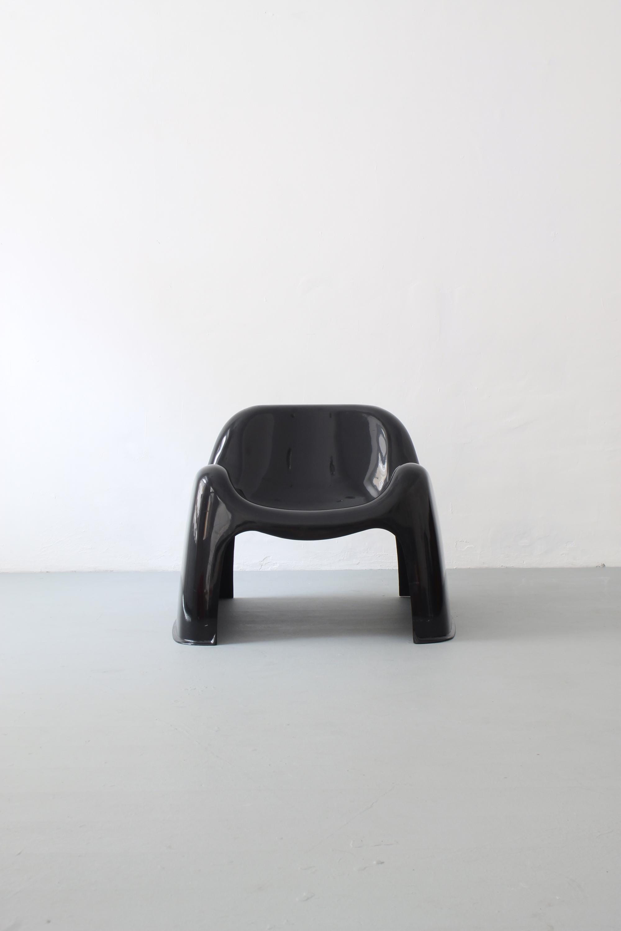 Sergio Mazza / Artemide - "toga" Chair, Black - Etsy