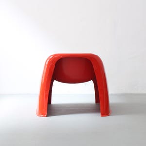 Sergio Mazza / Artemide toga Chair, Orange-red - Etsy