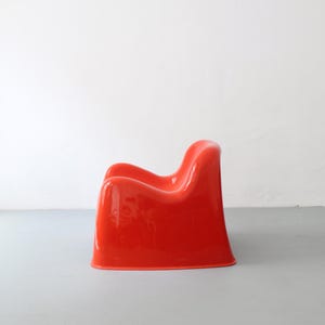 Sergio Mazza / Artemide toga Chair, Orange-red - Etsy