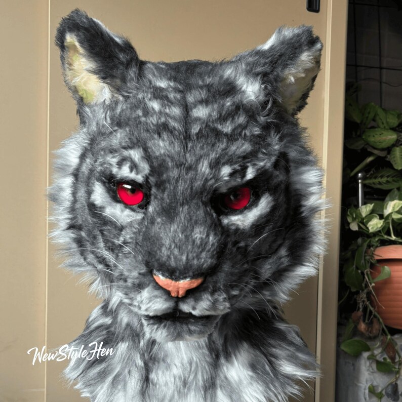 Evil Black Tiger Fursuit Head, Custom Real Beast Fursuit Head, Kenomo ...