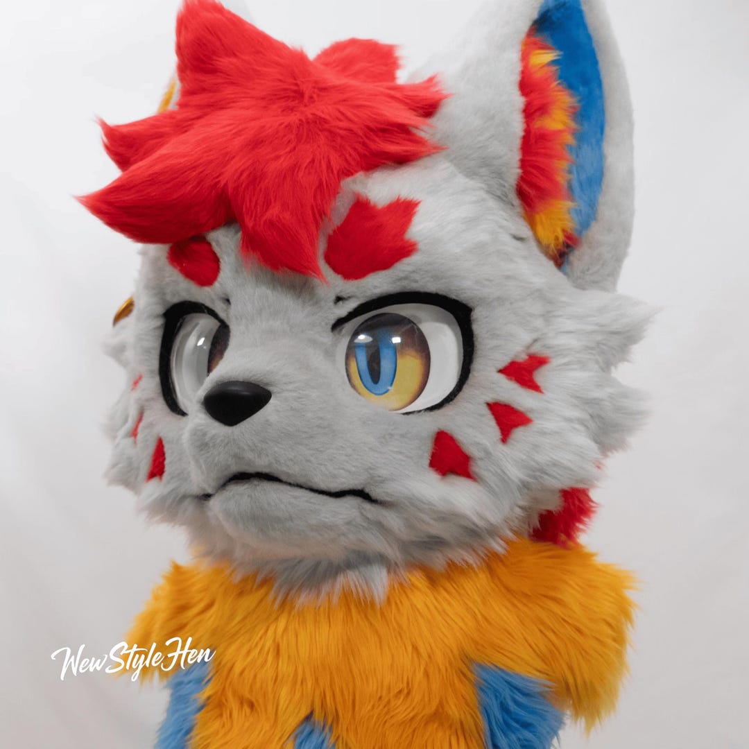 Cerberus Dog Fursuit Head, Custom Fursuit Head, Kenomo Theme Party ...