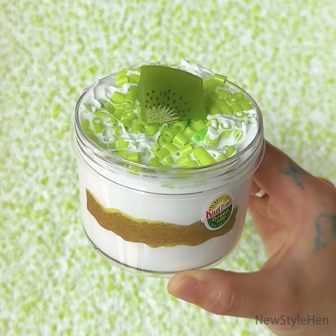 Kiwi Slime, Cute Slime, Gift Ideas, Sensory Toys for Kids, Scented ...