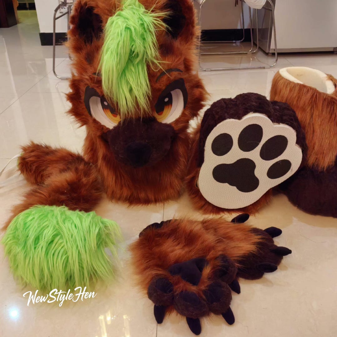 Brown Prairie Horse Fursuit Head, Custom Fursuit Head, Kenomo Theme ...