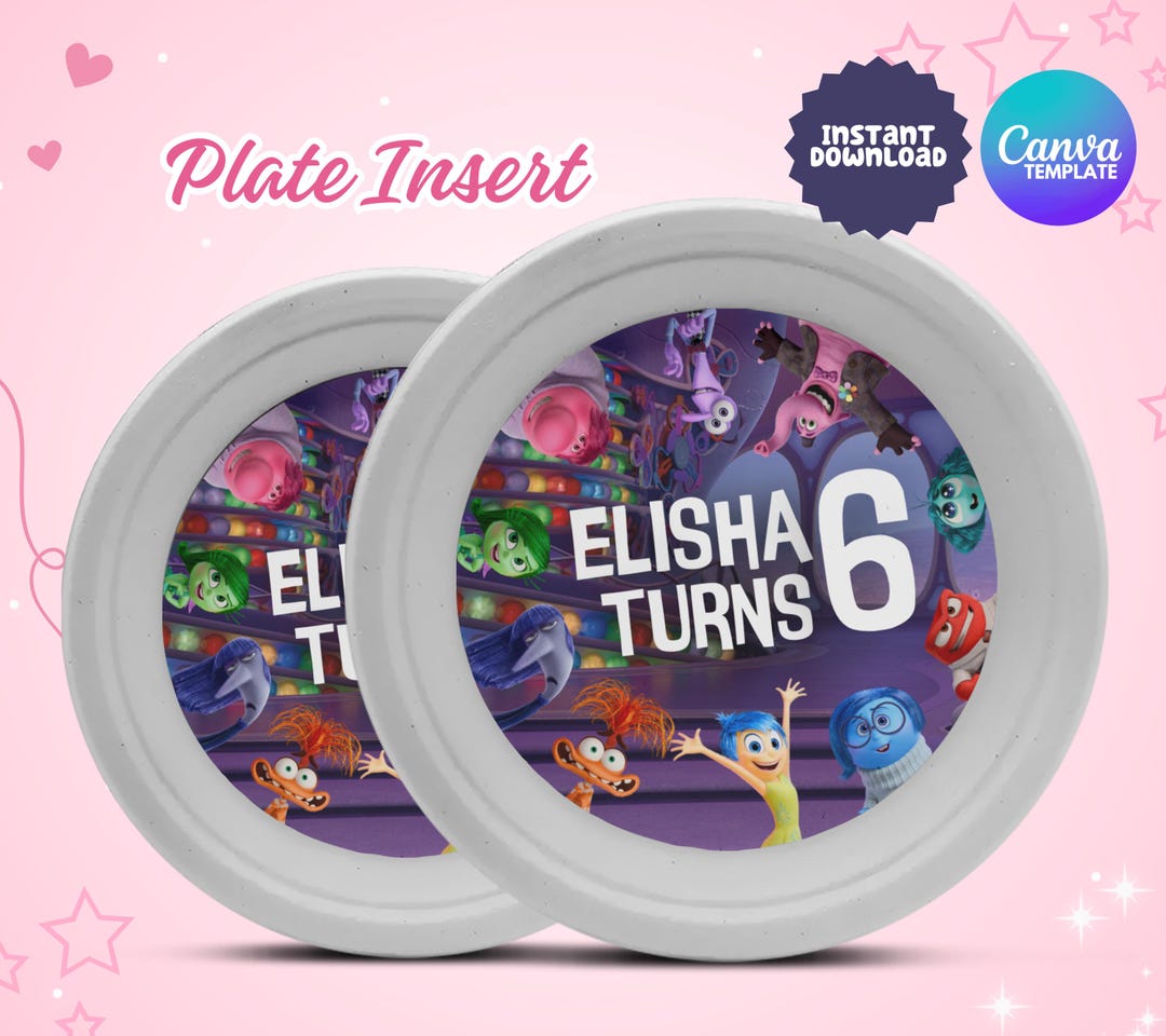 Editable Inside Out Charger Plate Insert, Printable Charger Plate ...