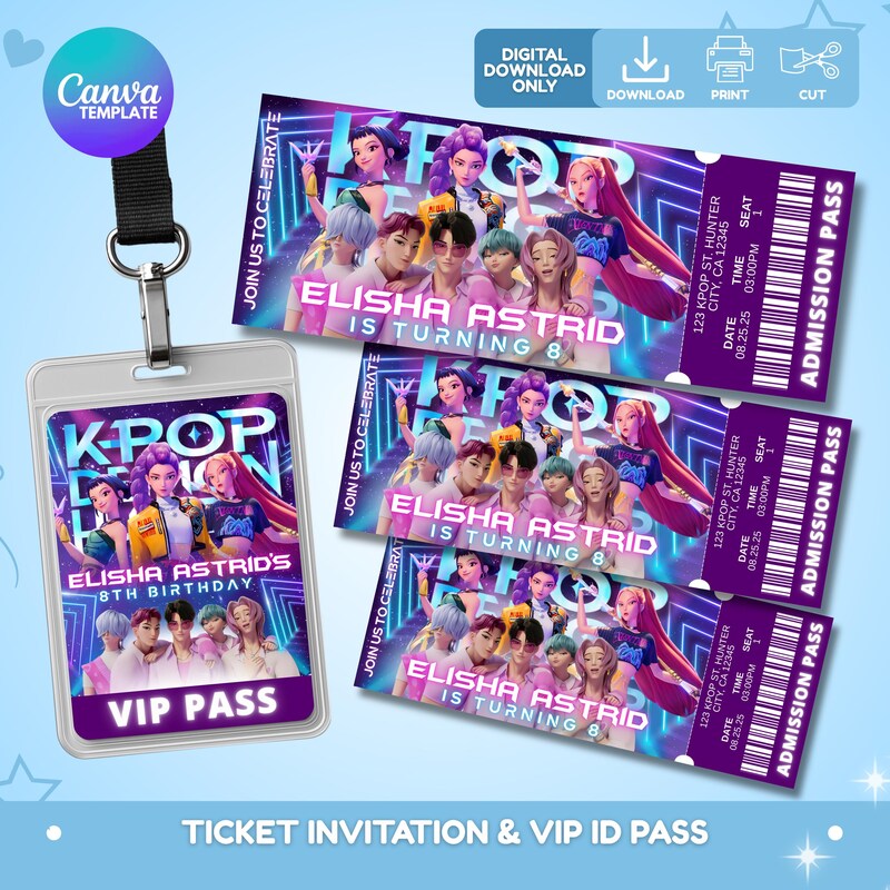 Kpop Invitation - Etsy