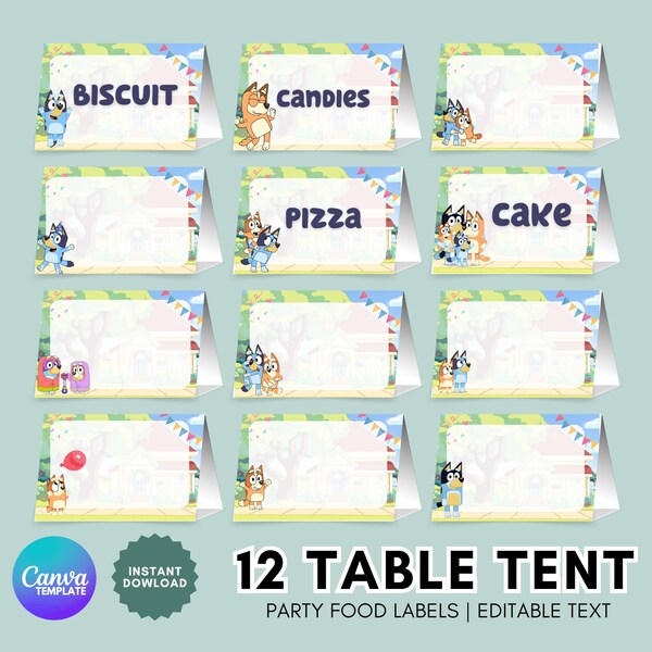 Bluey Table Party Decor - Etsy