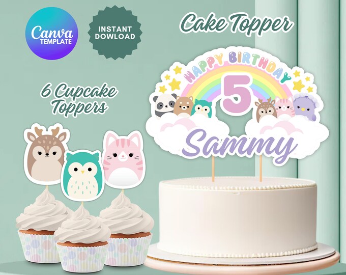 Squishy Cake Topper - Etsy