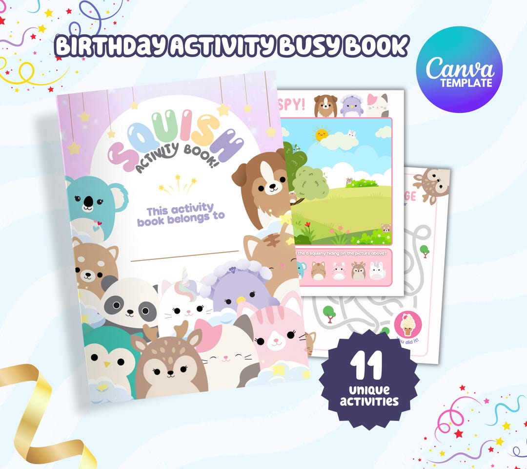 Editable Squishmallow Activity Sheets, Printable Squishmallow Acitivity ...