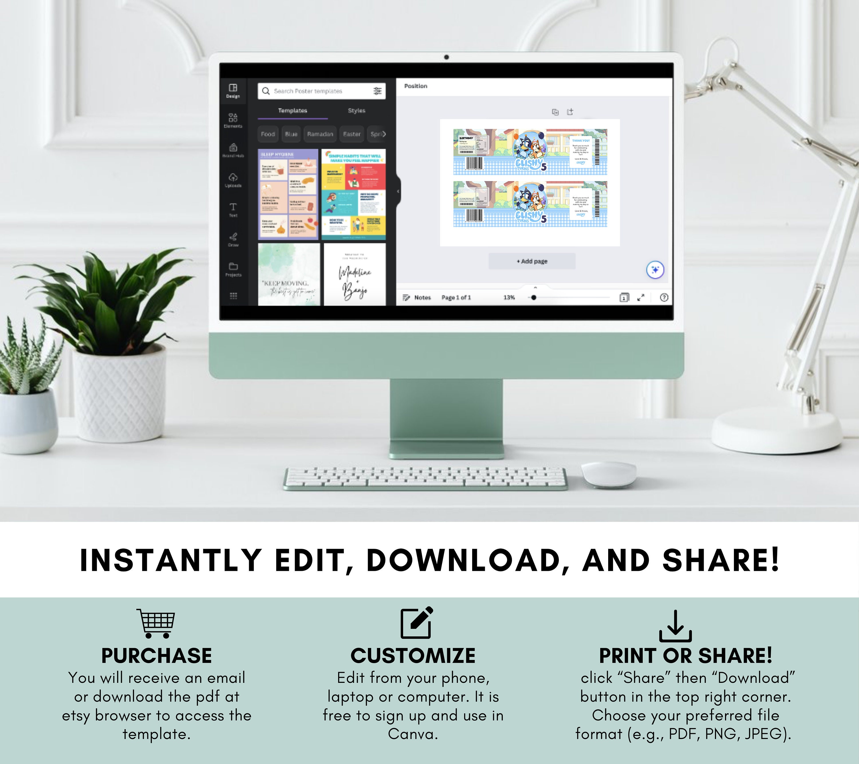 Bluey Pringles Label Party Favor, Bluey Party Favor Label, Bluey ...