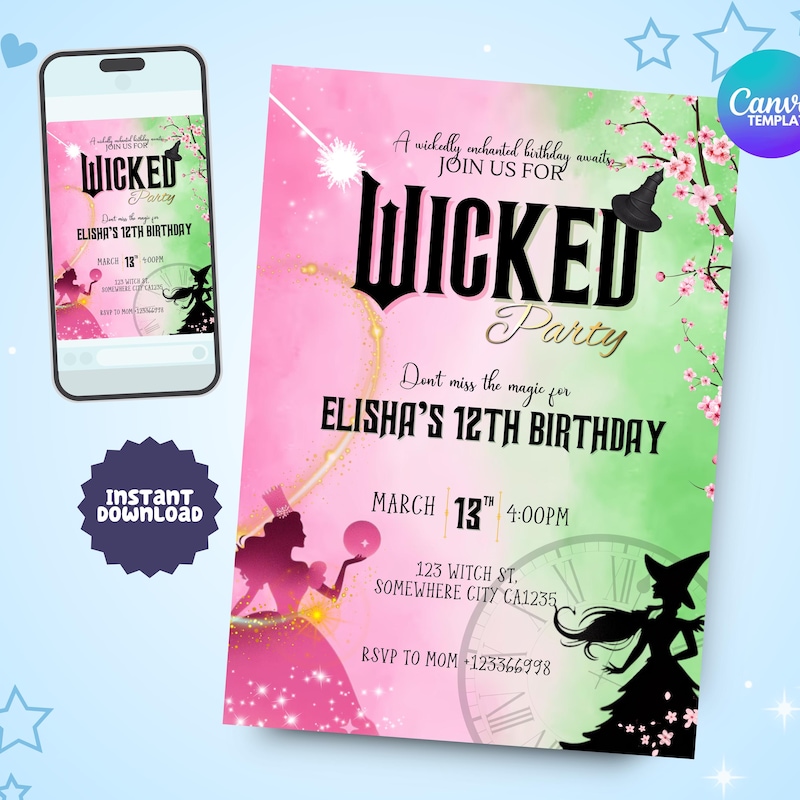 Wicked Party Invitations - Etsy