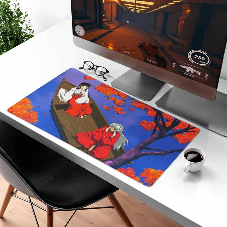 Inuyasha Playmat Japanese Anime Lovers Gift Inuyasha Kagome Manga Fan ...