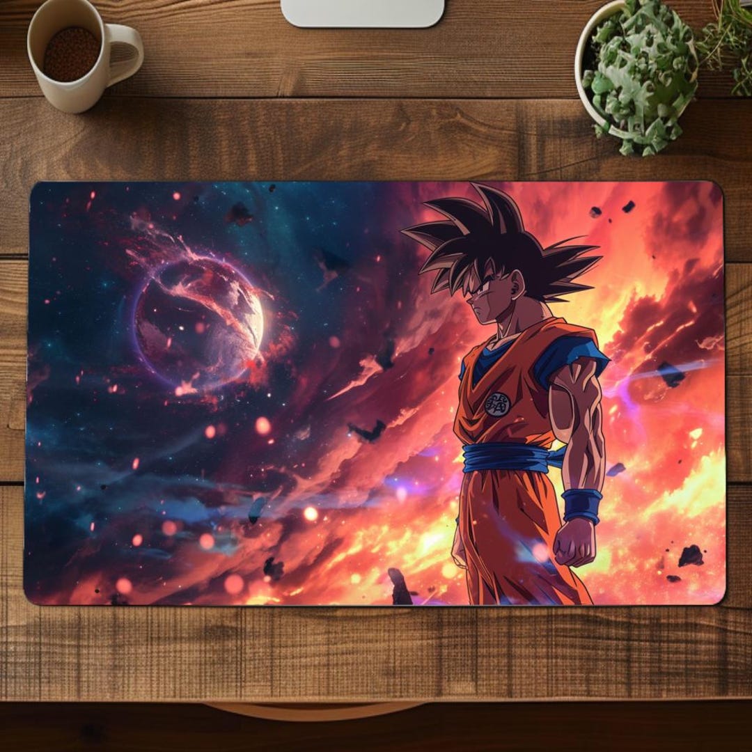 Goku Gaming Mat Anime Mouse Pad Desk Decor for Anime Fans Office Decor ...