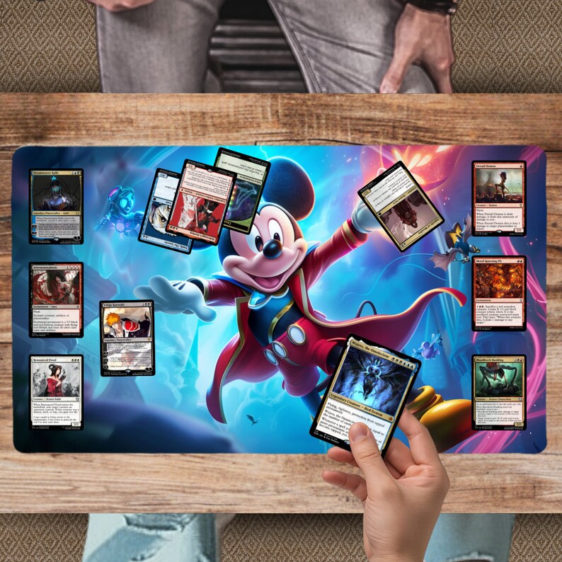 Lorcana Mickey Mouse Playmat Disney Gaming Mat Kids Room Decor Gift for ...