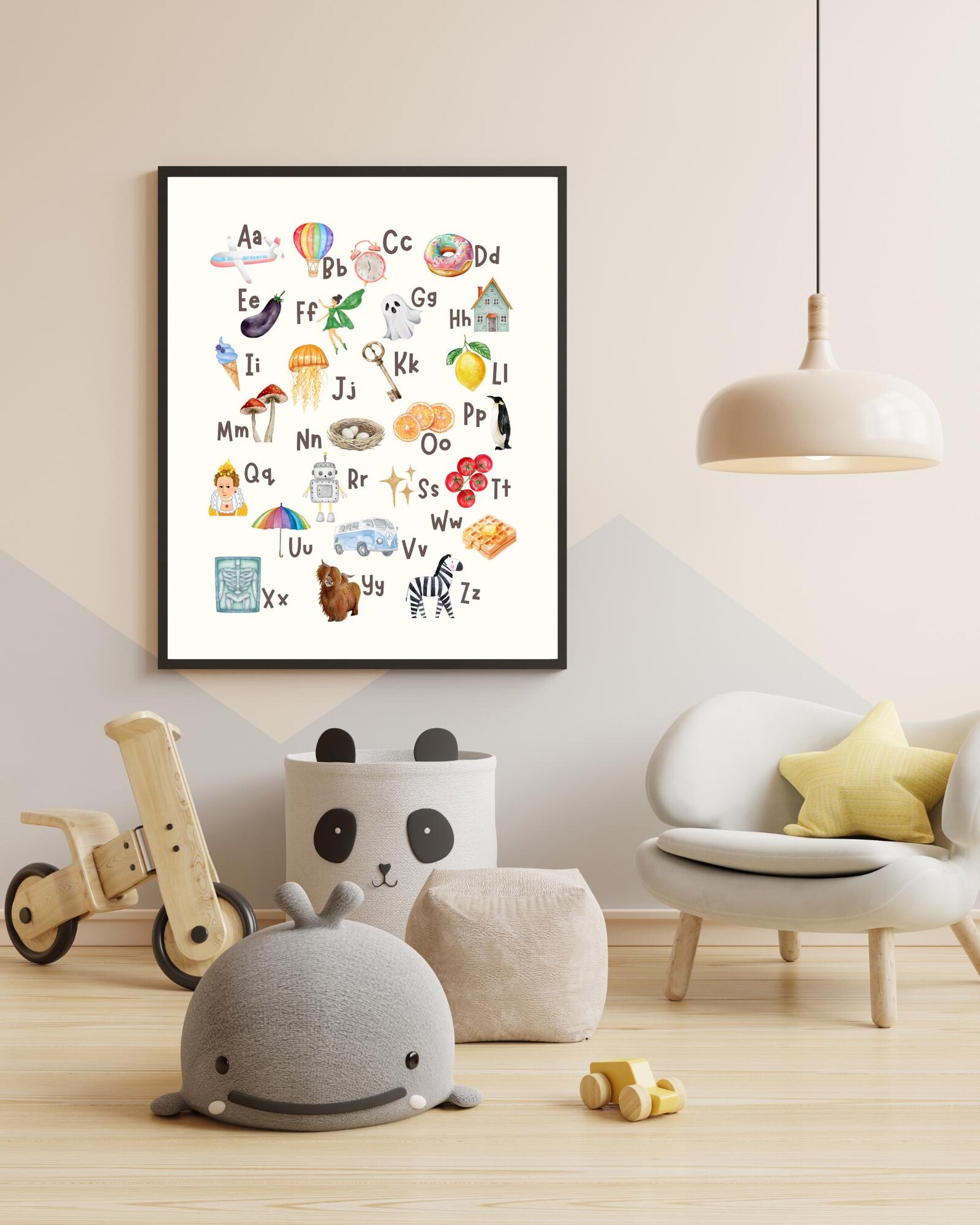 Alphabet Poster, Classroom Posters, Playroom Art, Kids Gallery Art ...