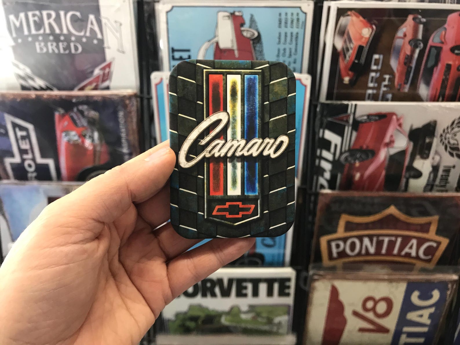 Chevy Fridge Magnet Chevrolet Garage Refrigerator Magnets GM Retirement ...