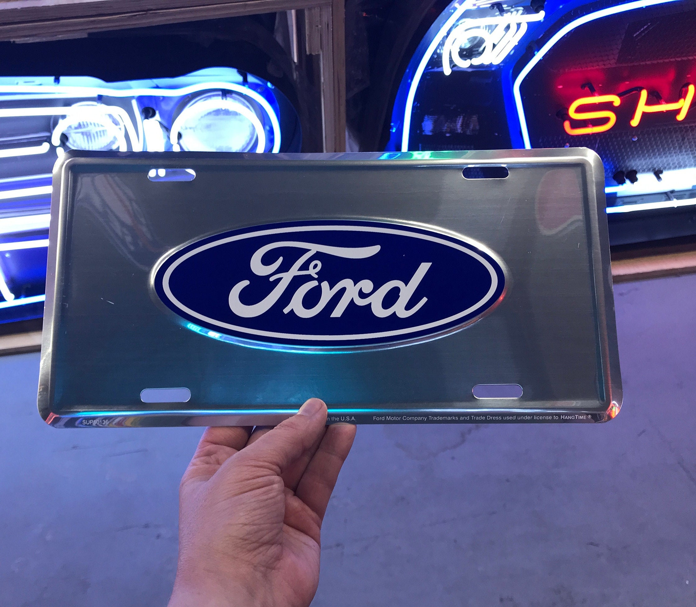 Ford Oval License Plate Ford Vanity Plates Garage Decor for Men 16th ...
