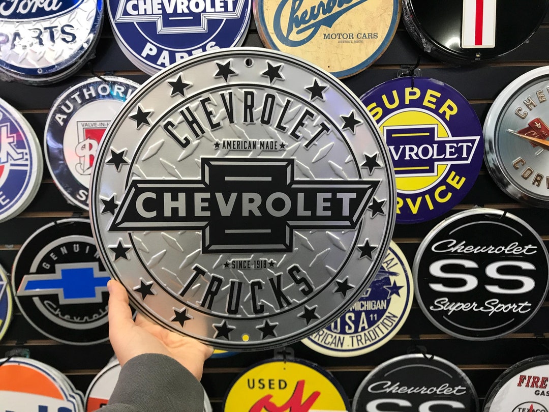 12" Chevrolet Trucks Sign Chevy Garage Decor for Men GMC Automotive ...