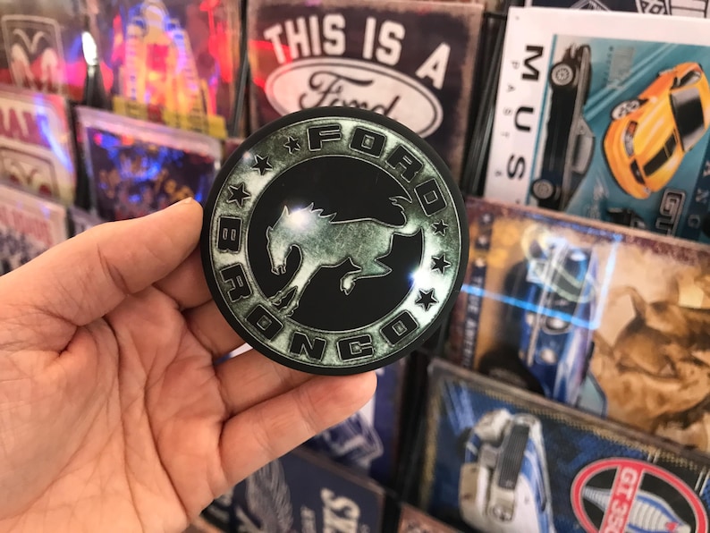 Ford Bronco Logo Fridge Magnet Ford Garage Refrigerator Magnets Bronco ...