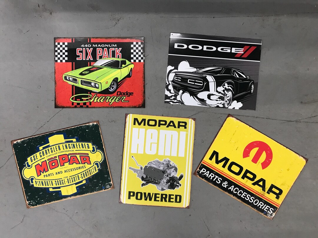 Black Dodge Sign Dodge Garage Automotive Wall Art Mechanic Gifts ...