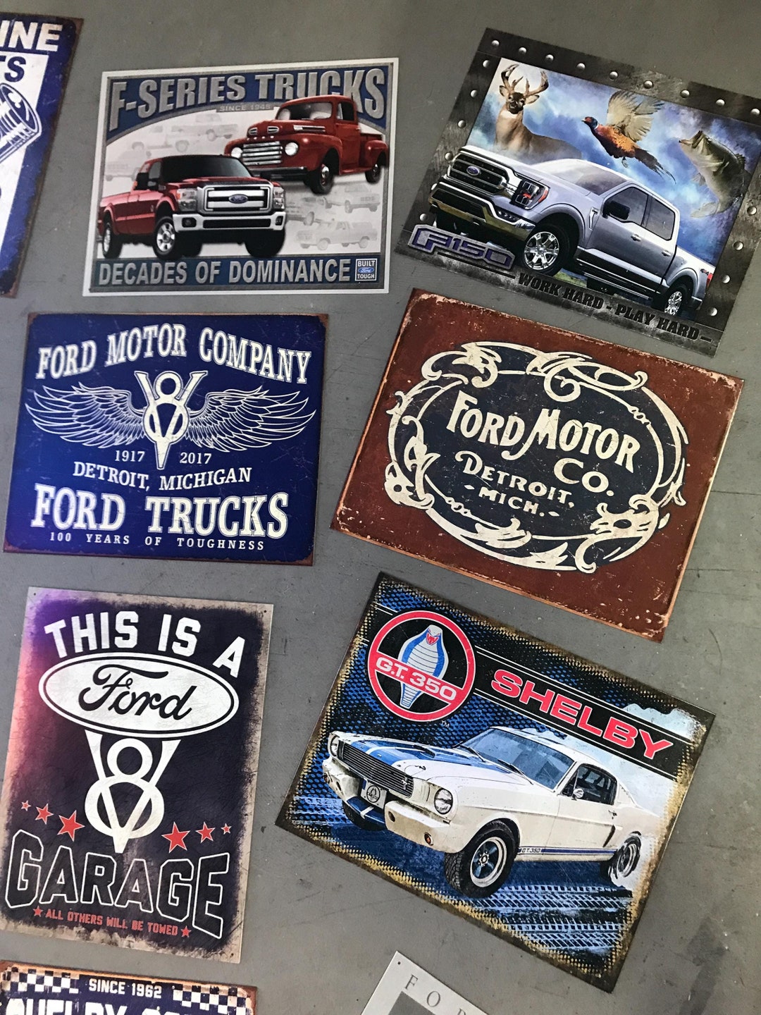 Ford F Series Trucks Sign CHOOSE 1 OR BUNDLE Ford F150 Truck Garage ...