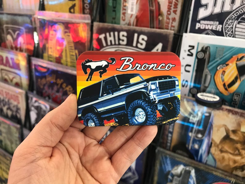 Ford Bronco Logo Fridge Magnet Ford Garage Refrigerator Magnets Bronco ...