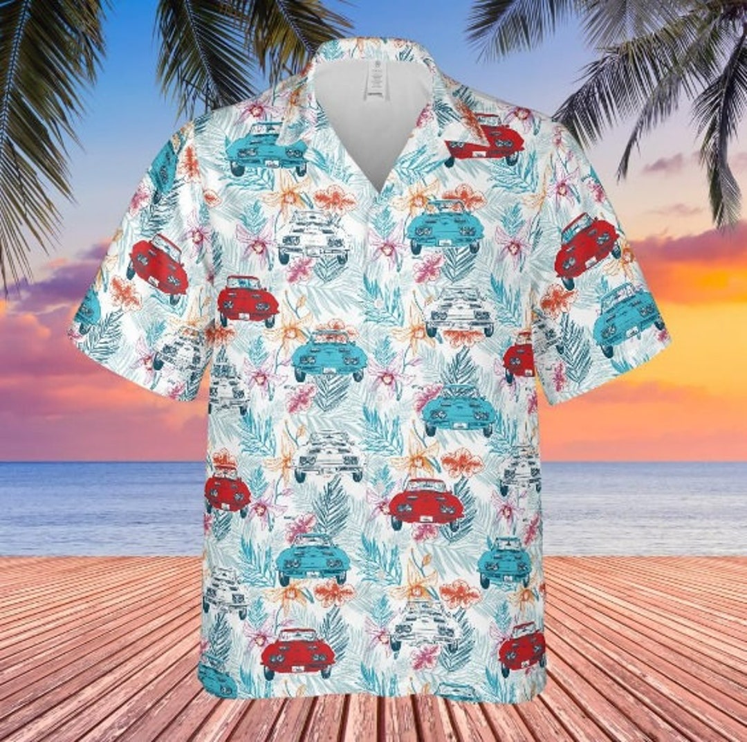 Corvette C2 Men's Shirt Hawaiian Style Tropical Vacation Shirts Men GMC ...