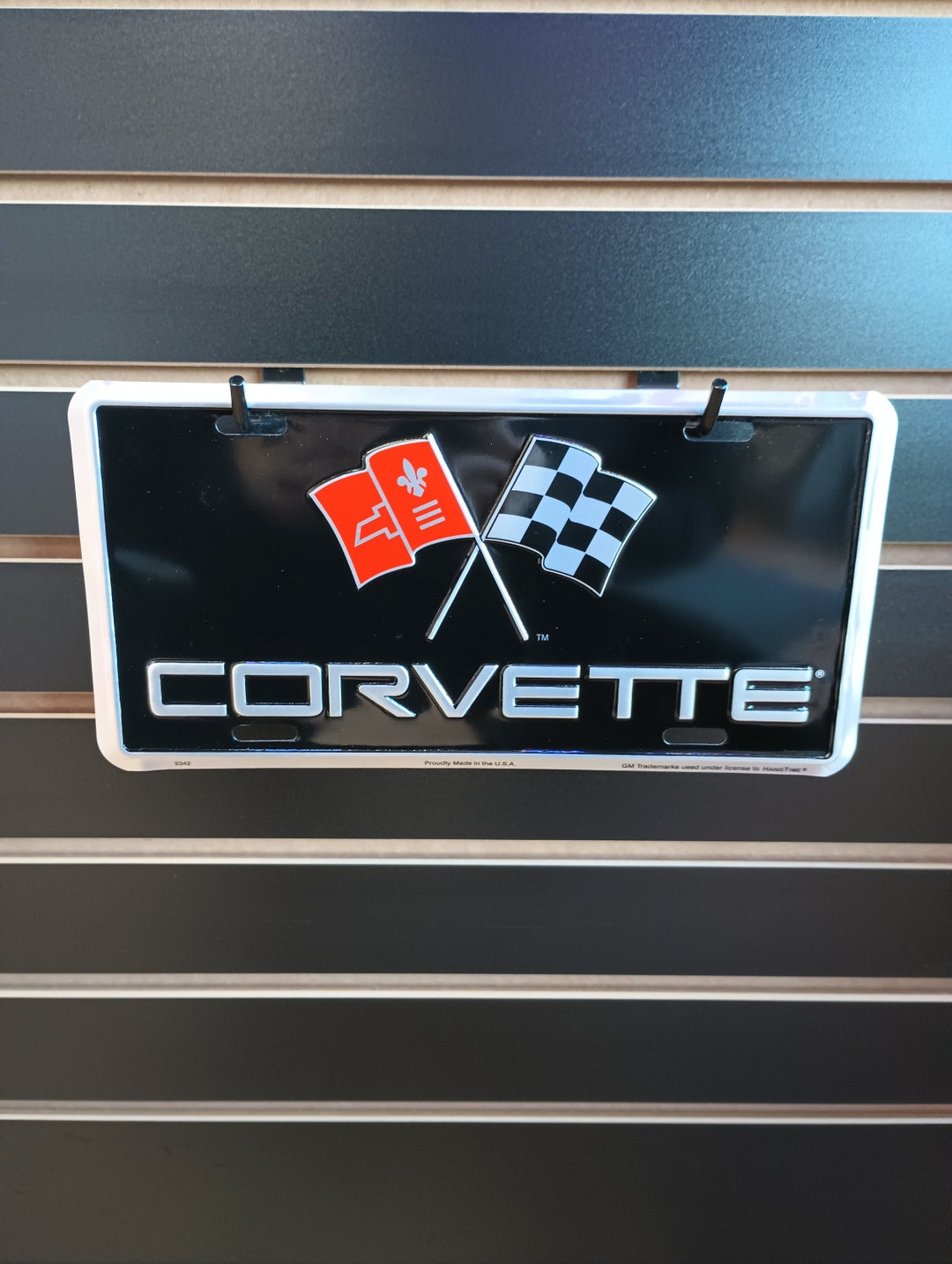 Chevy Corvette License Plate Chevrolet Vanity Plate Garage Decor for ...