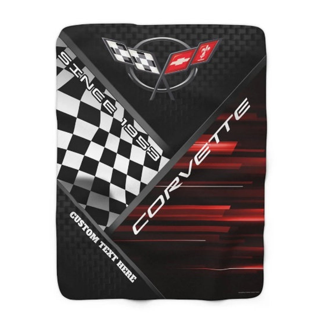 Personalized Corvette C5 Blanket Sherpa Fleece Chevrolet Apparel Race ...