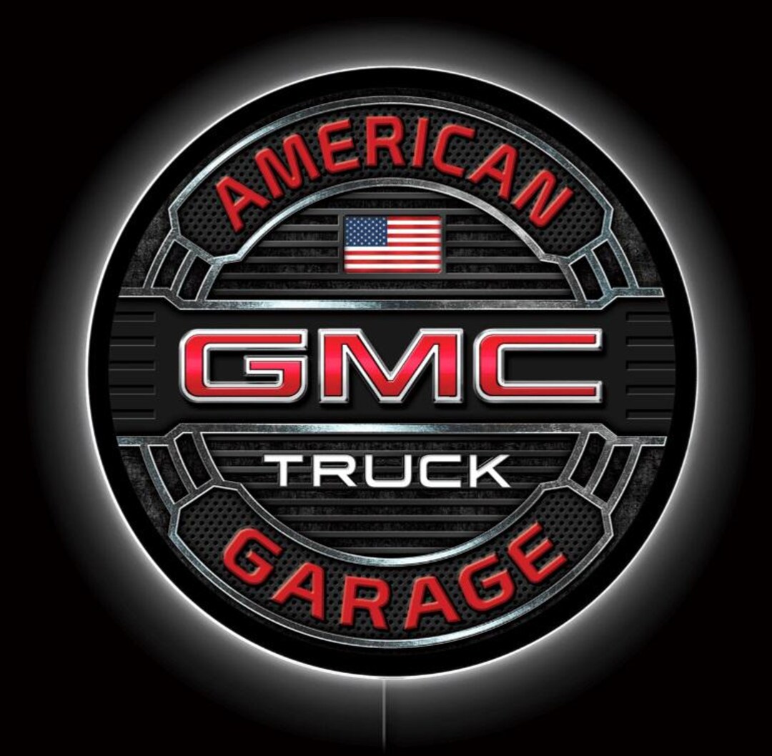 GMC Truck LED Sign Light up Sign GMC American Garage Light up Signs ...