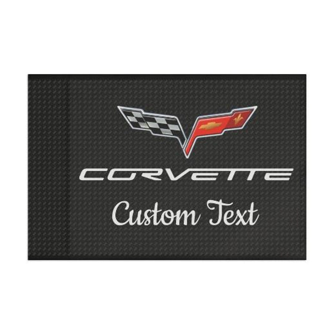 Customized Corvette C6 Flag Custom Chevy Gifts Chevrolet Garage Decor ...