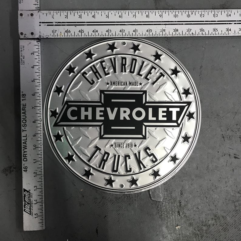 12 Chevrolet Sign Chevy Garage Decor for Men GMC Automotive Wall Decor ...